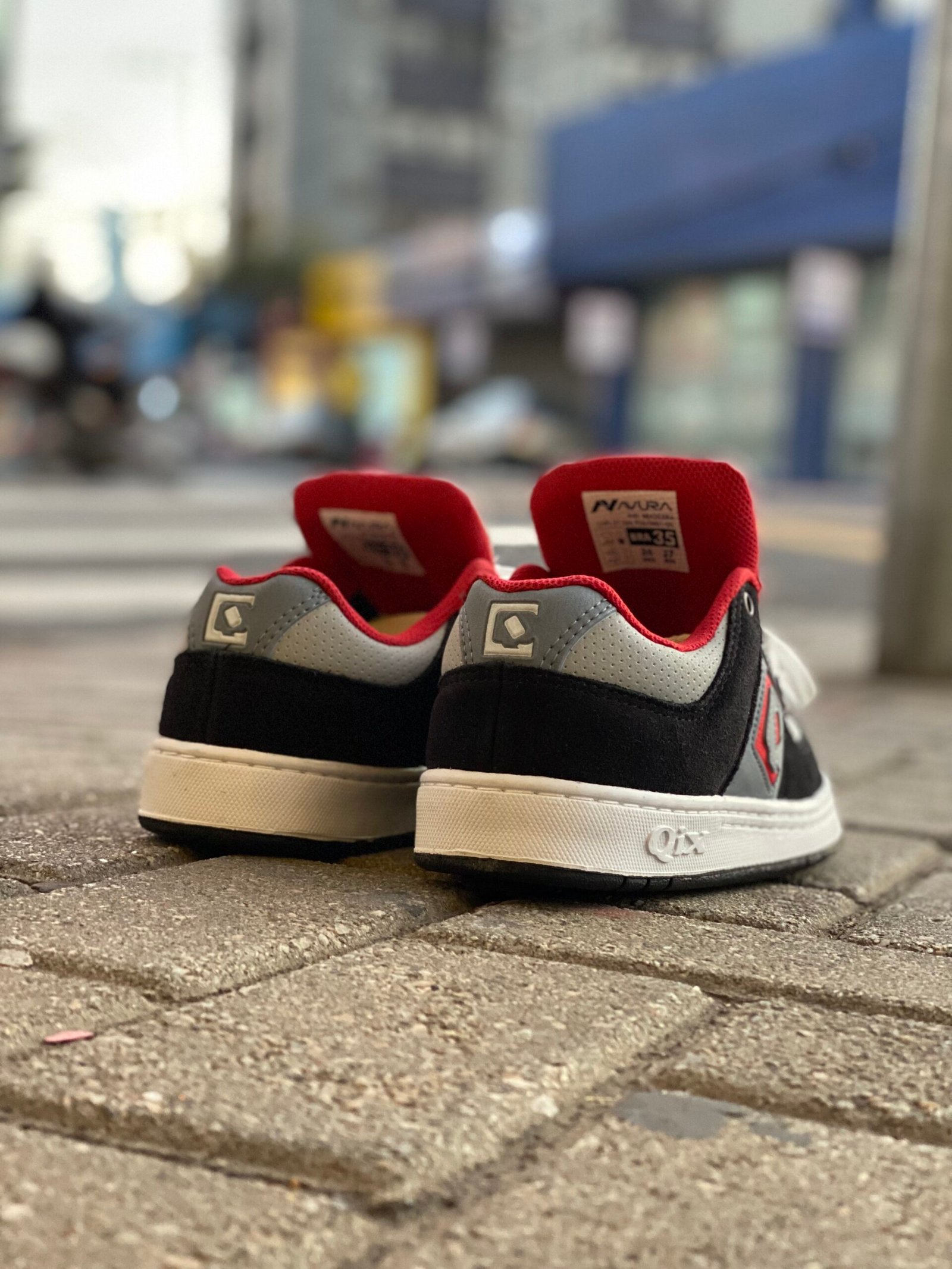 TENIS QIX 90s-PRETO/VERMELHO - LOKO