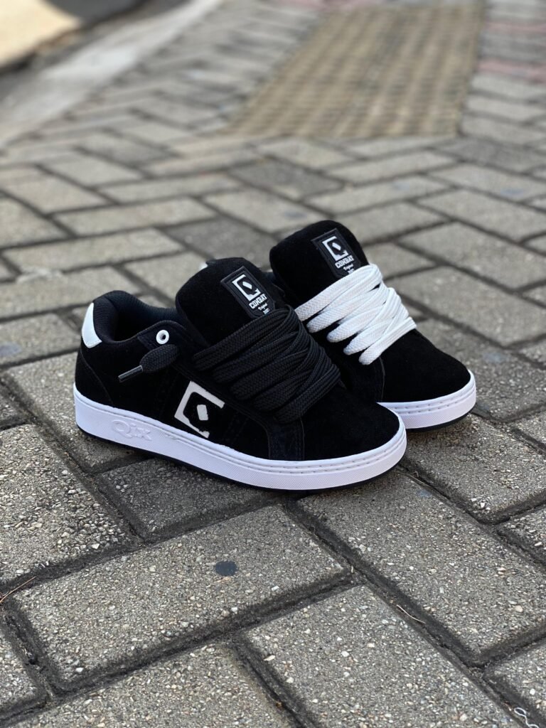 TÊNIS QIX COMBAT SUEDE PRETO BRANCO - Loja Loko