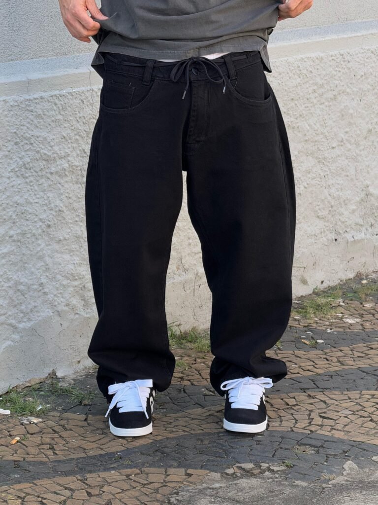 Calça Alive Jeans Baggy Preto - Loja Loko