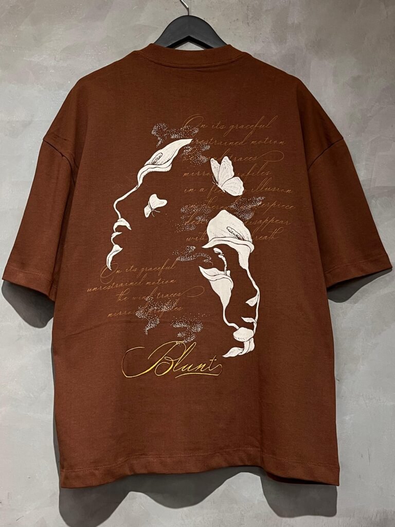 Camiseta Blunt Oversized Pareidolia Marrom - Loja Loko